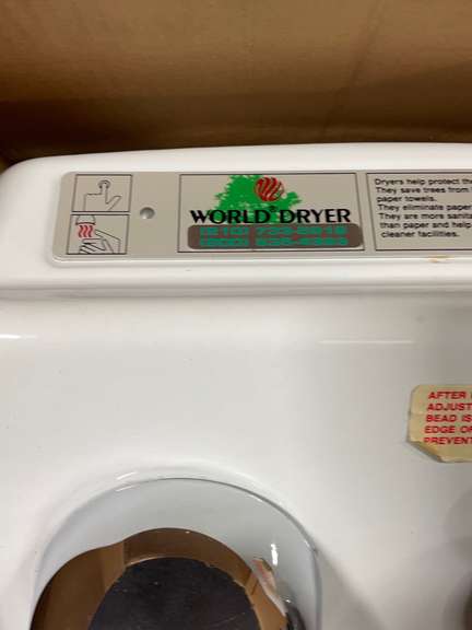 3 World Dryers New Condition - 777 Auction Company