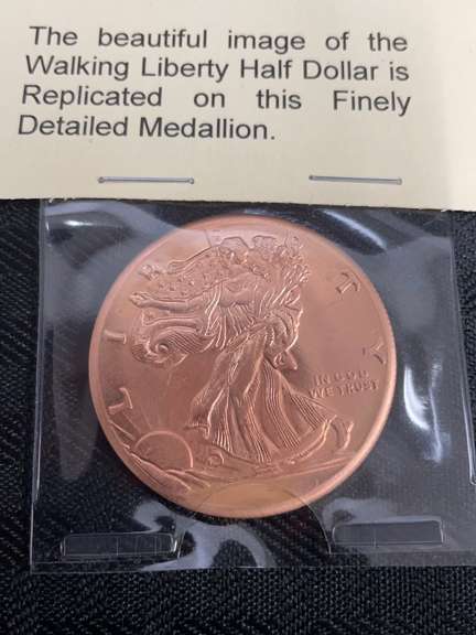 1 Troy Ounce .999 Fine Copper Medallion - 777 Auction Company