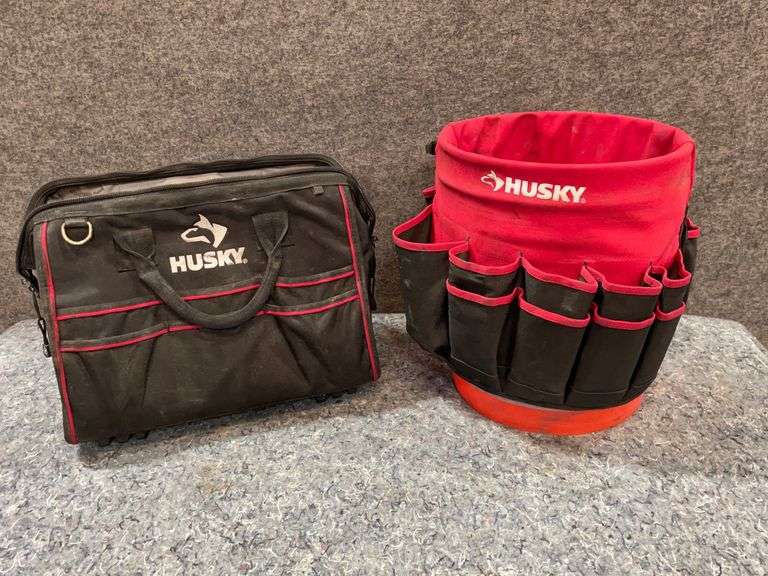 Husky Tool Bag and Bucket Insert - 777 Auction Company