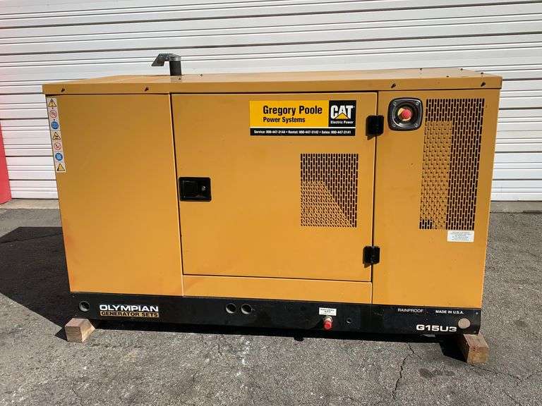 Cat Olympian 15K Generator - 777 Auction Company