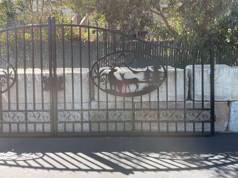 20ft Bi-Parting Wrought Iron Gate - 777 Auction Company