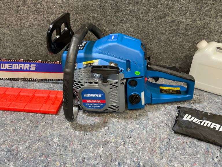 Gas Powered Wemars 20” Chainsaw - 777 Auction Company