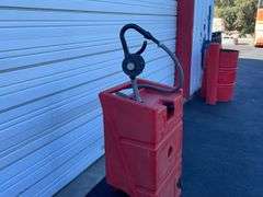 25 Gallon Portable Gas Tote with Pump - 777 Auction Company