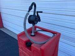 25 Gallon Portable Gas Tote with Pump - 777 Auction Company