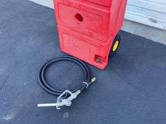 25 Gallon Portable Gas Tote with Pump - 777 Auction Company