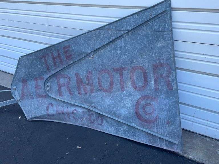 The Aermotor Chicago Windmill Tail - 777 Auction Company