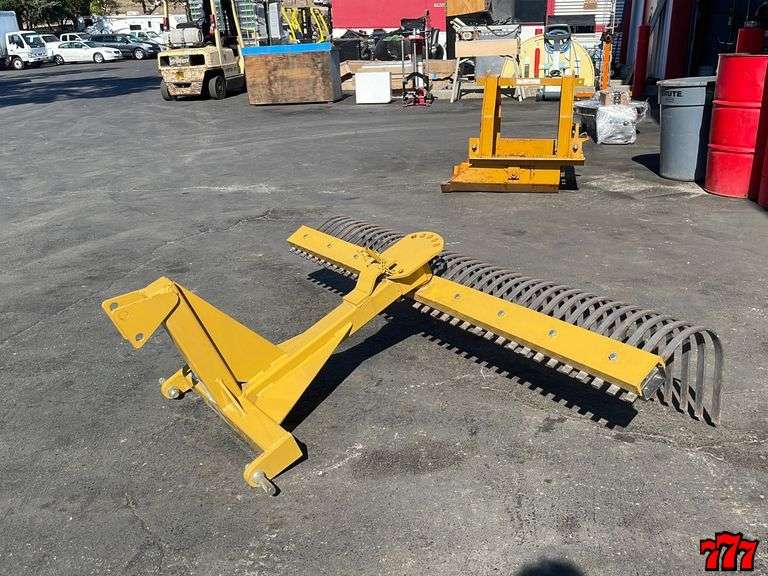 6ft Landscape Rake 3pt Tractor Attachment - 777 Auction Company
