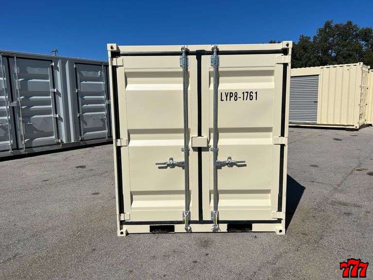8ft Container w/Side Door & Barn Door & 1 Window - 777 Auction Company