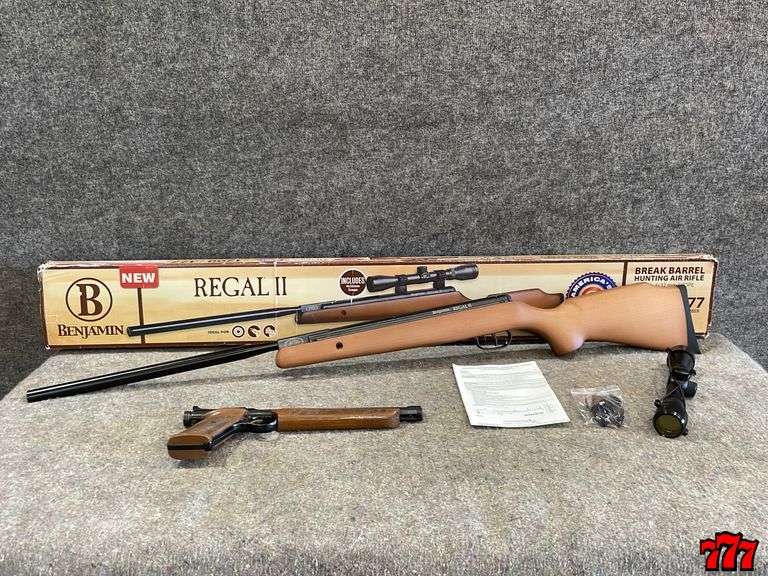 Benjamin Regal II Hunting Air Rifle & Crosman Classic Pump Pellet Gun ...