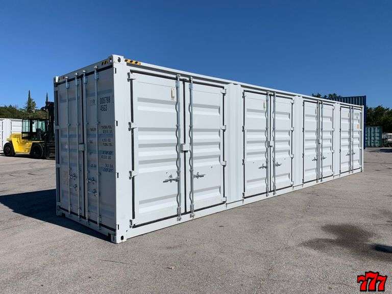 40ft 4 Door Container w/ 1 Rear Door - 777 Auction Company