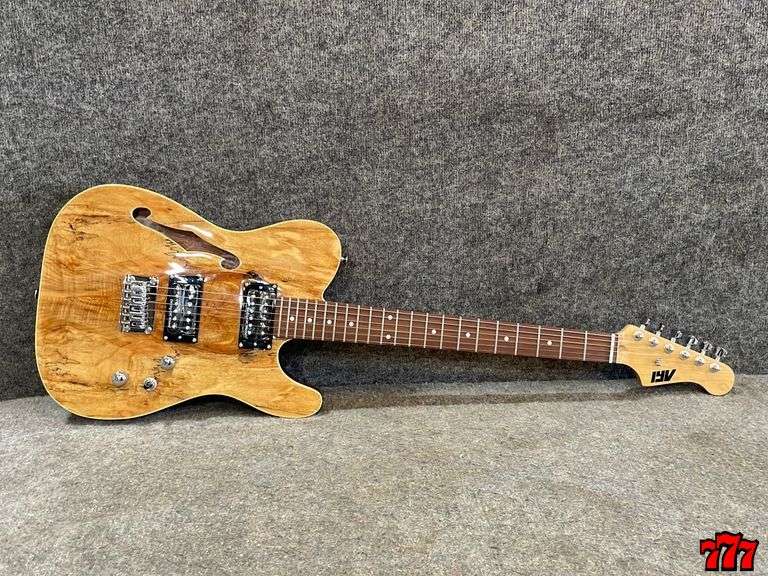 New Unused IVY Electric Guitar Natural Color - 777 Auction Company