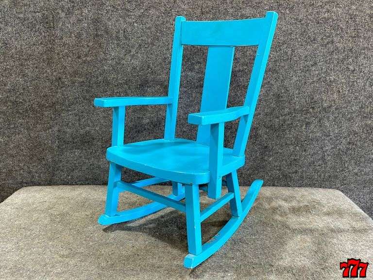 Blue Kids Rocking Chair - 777 Auction Company