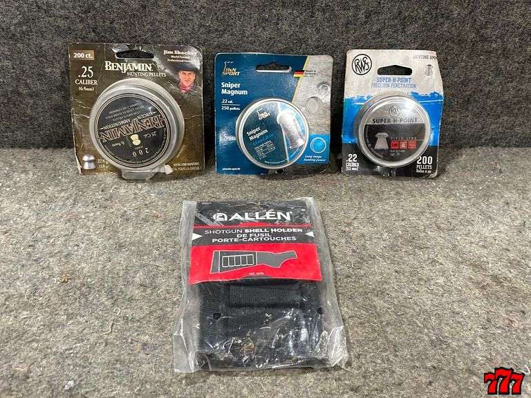 .22 Caliber & .25 Caliber Ammo & Shot Gun Shell Holder - 777 Auction ...