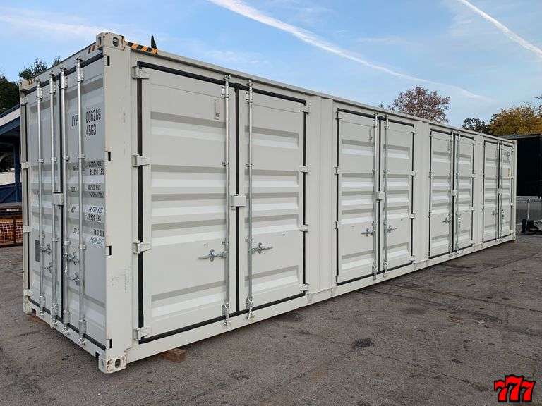 40ft 4 Door Container w/ 1 Rear Door - 777 Auction Company