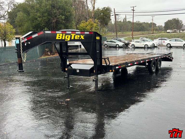 2022 Big Tex 14GN 25ft Gooseneck Flatbed Equipment Trailer - 777 ...