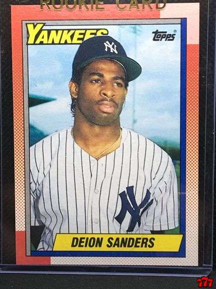 Deion Sanders Rookie Baseball Card - 777 Auction Company