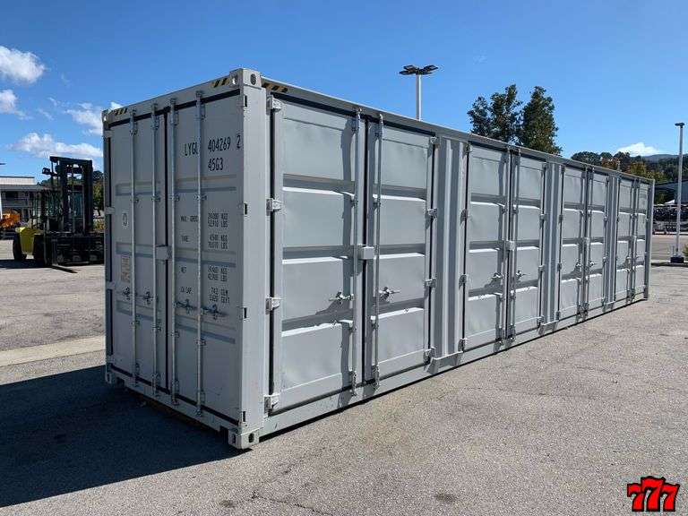40ft 4 Door Container w/ 1 Rear Door - 777 Auction Company