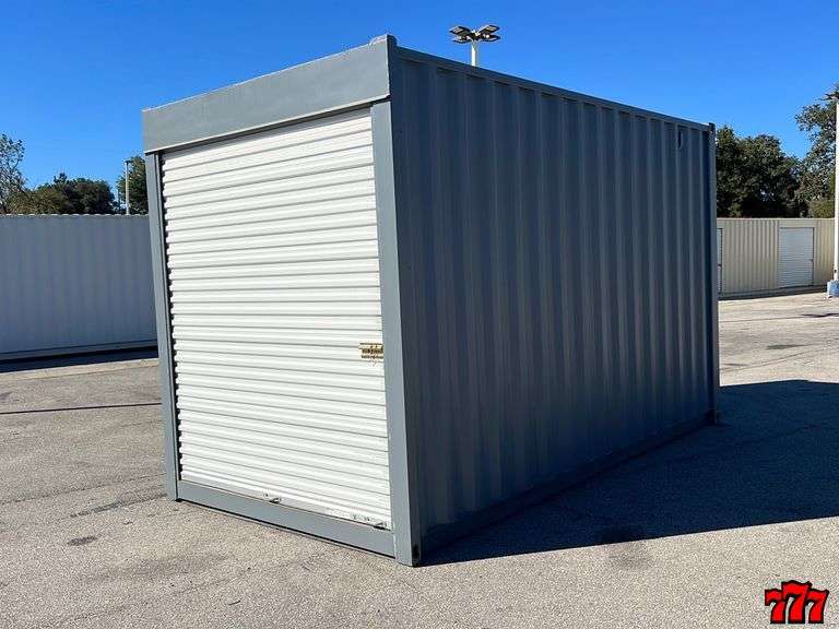 15ft High Cube Container w/Rollup Door - 777 Auction Company