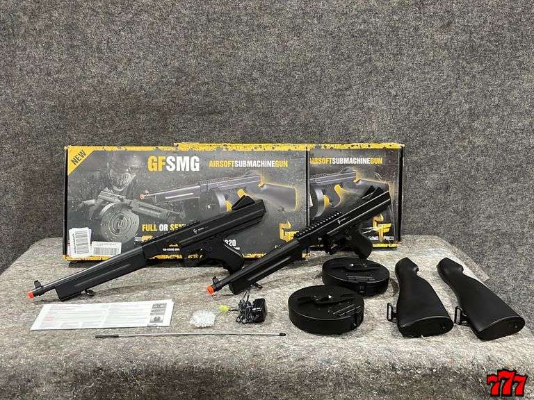 2 GameFace SMG Electric Full/Semi Auto Airsoft Submachine Guns - 777 ...