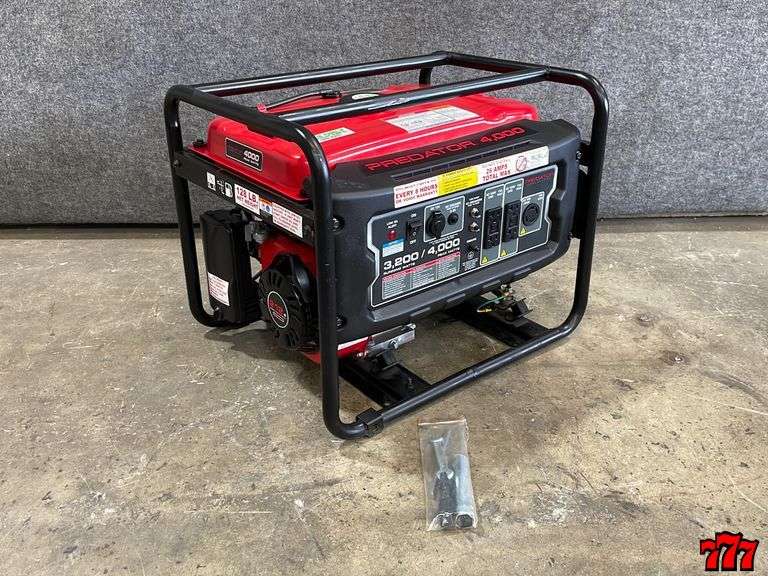 Predator 4,000 Gas Generator - 777 Auction Company