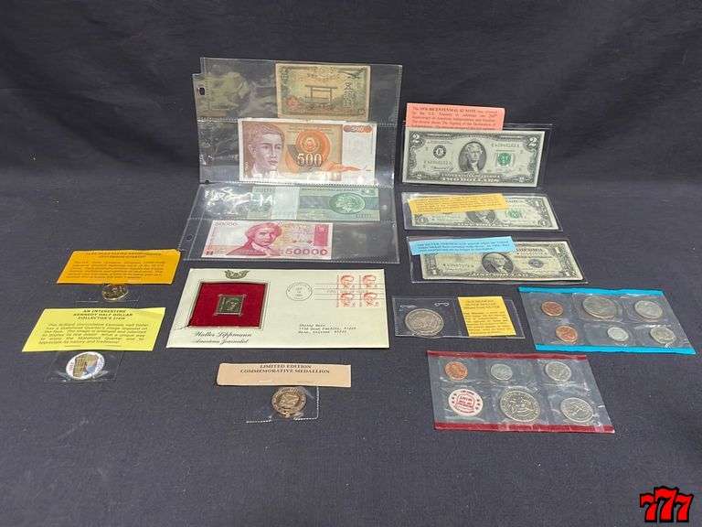 Quantity Of Collectible Coins & Paper Money - 777 Auction Company