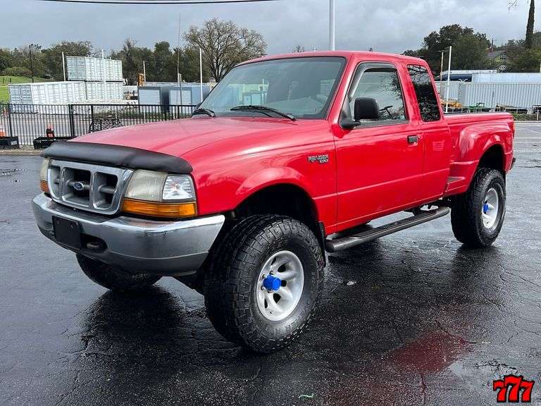 1999 Ford Ranger 4x4 Extended Cab 82k miles Smogged - 777 Auction Company