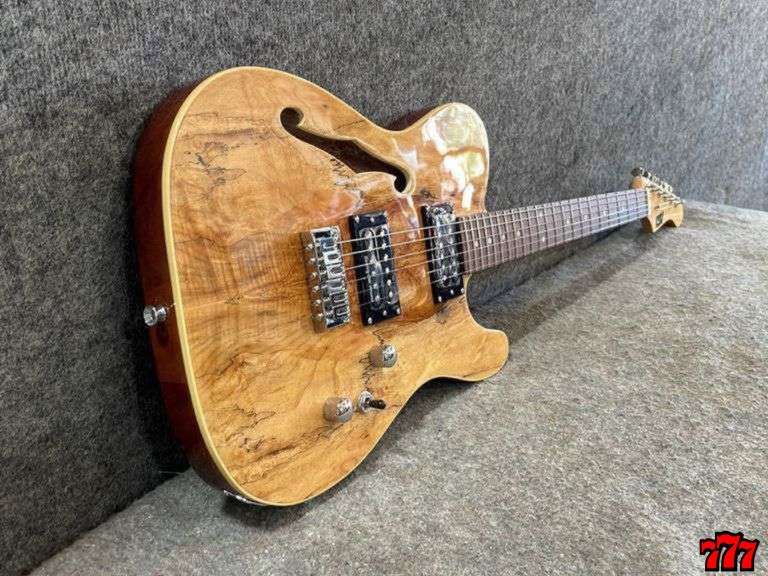 New Unused IVY Electric Guitar Natural Colored - 777 Auction Company