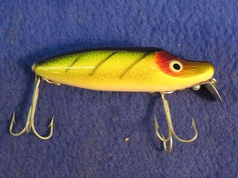 Heddon Dowagiac Centennial Edition 3" Wood River Runt fishing lure, box ...