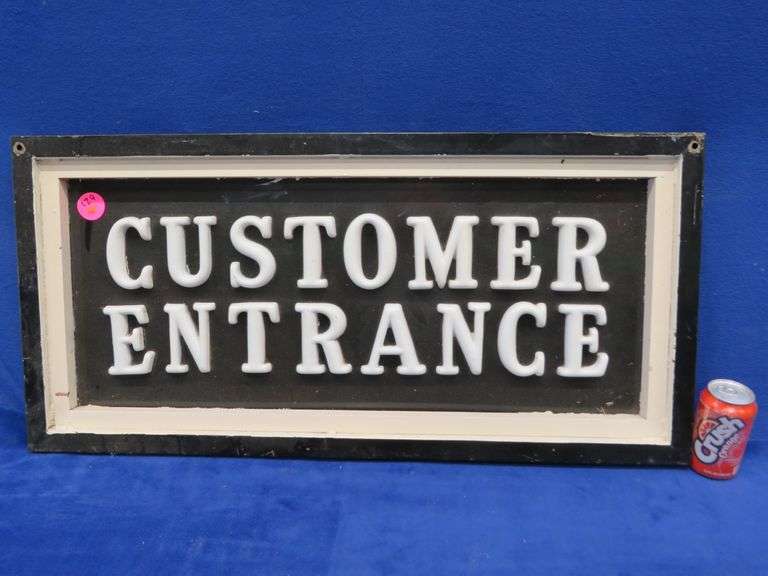 Customer Entrance Sign - AAA Auction and Realty