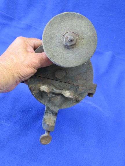 Antique Manual Grinding Wheel - AAA Auction and Realty