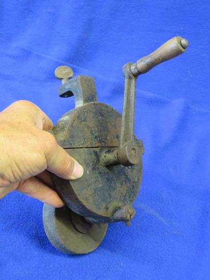 Antique Manual Grinding Wheel - AAA Auction and Realty