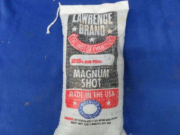 25 lbs. of #7.5 Lawrence Brand chilled shot - AAA Auction and Realty