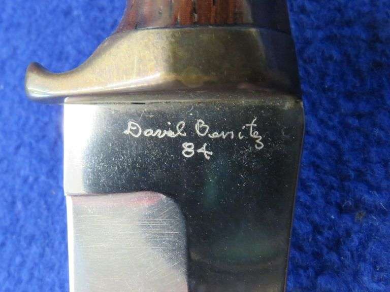 Vintage Army belt buckle and David Benitez knife - AAA Auction and Realty