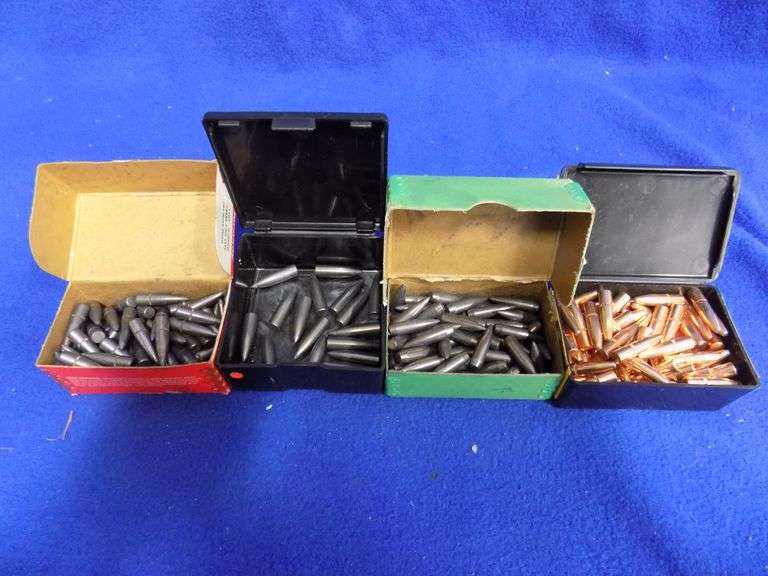 Three 7mm open box bullets, one box unmarked - AAA Auction and Realty