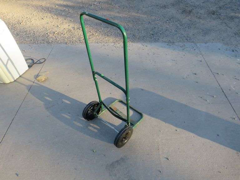 Two-wheeled dolly with hard plastic tires - AAA Auction and Realty