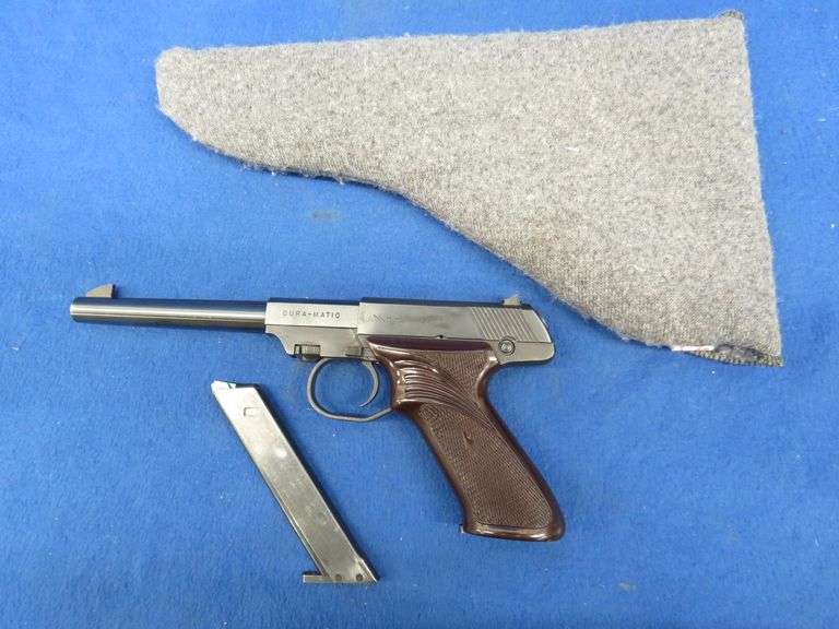 Hi-Standard Model M-101 22LR cal. semi-auto Dura-Matic pistol with two ...