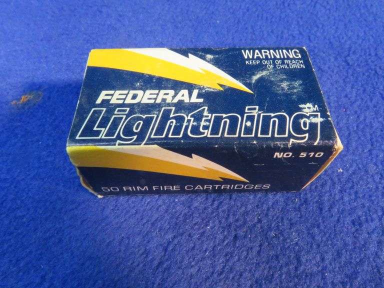 Vintage Federal Lightning 22 Long Rifle box in good condition with ...