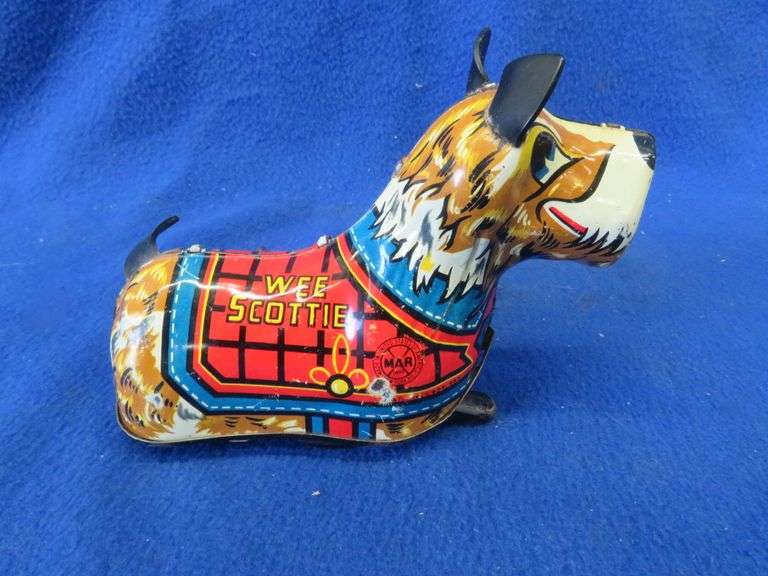 1930s Marx "Wee Scottie" metal wind-up toy. Works good. - AAA Auction ...