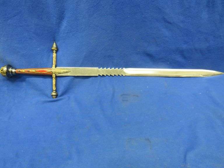 Decorative broadsword. 50" total length with a 38" blade - AAA Auction ...