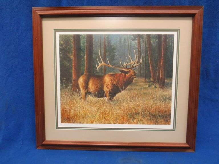 33" x 29" framed and triple-matted print by Nancy Glazier entitled ...