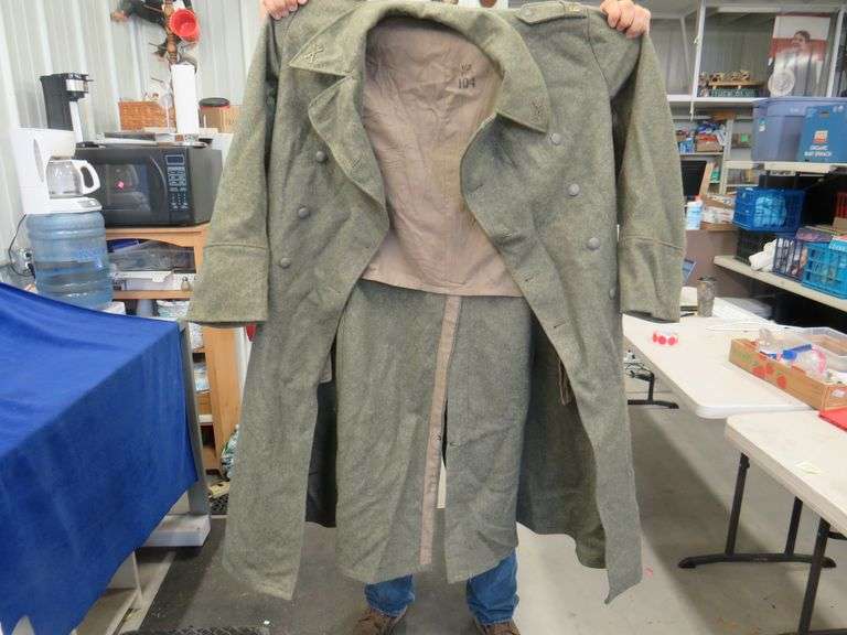 Swedish military wool greatcoat. Dated 1942. Good overall condition ...
