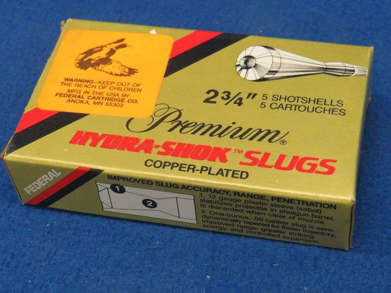 Five Federal 12-ga. Sabot deer slugs - AAA Auction and Realty