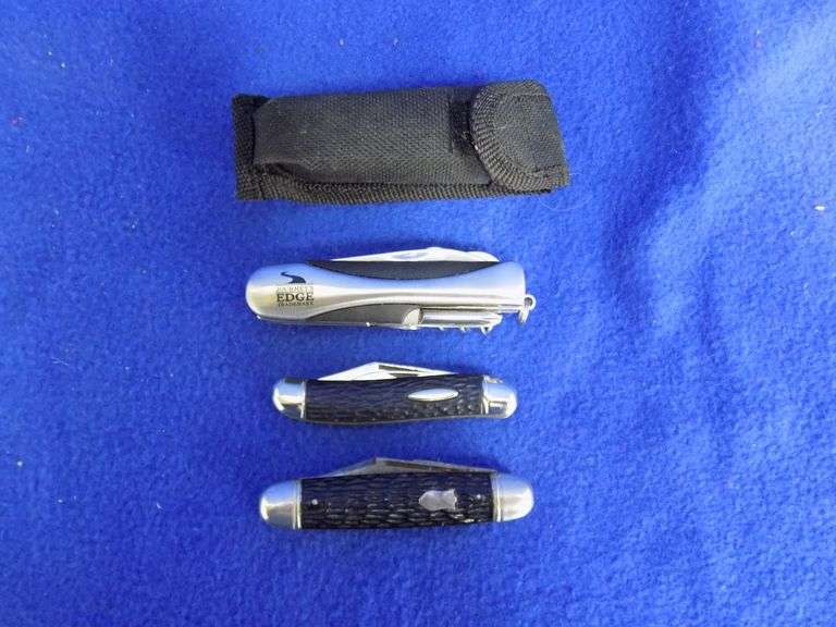 Two Mamomer Brand pocket knives made in USA One Journey's Edge multi ...