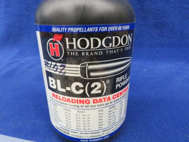 Nearly one pound of Hodgdon BL-C(2) Rifle powder with 22-250 and 30-06 ...