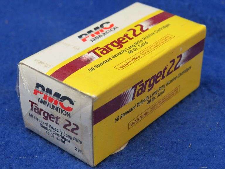 50 22 PMC Target 22 LR cartridges in excellent condition, wrapped by ...