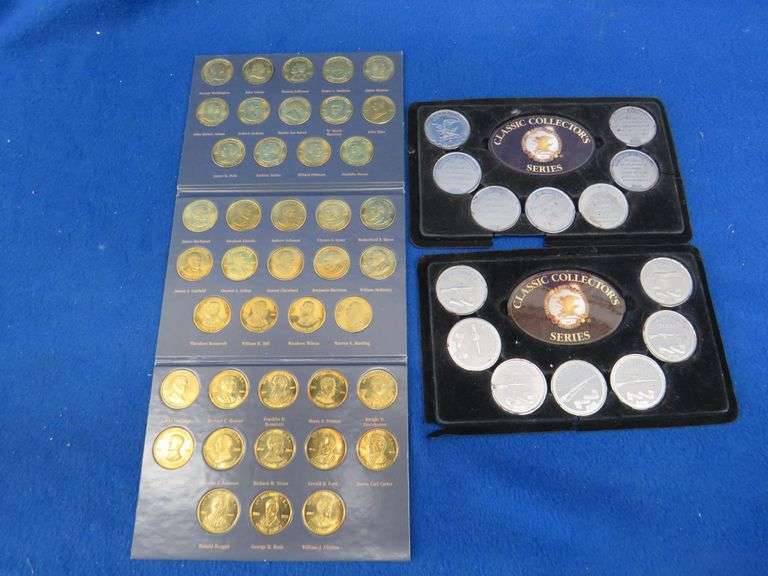 NRA Classic Collector's Series sets. Military rifles and quotes. Coin ...