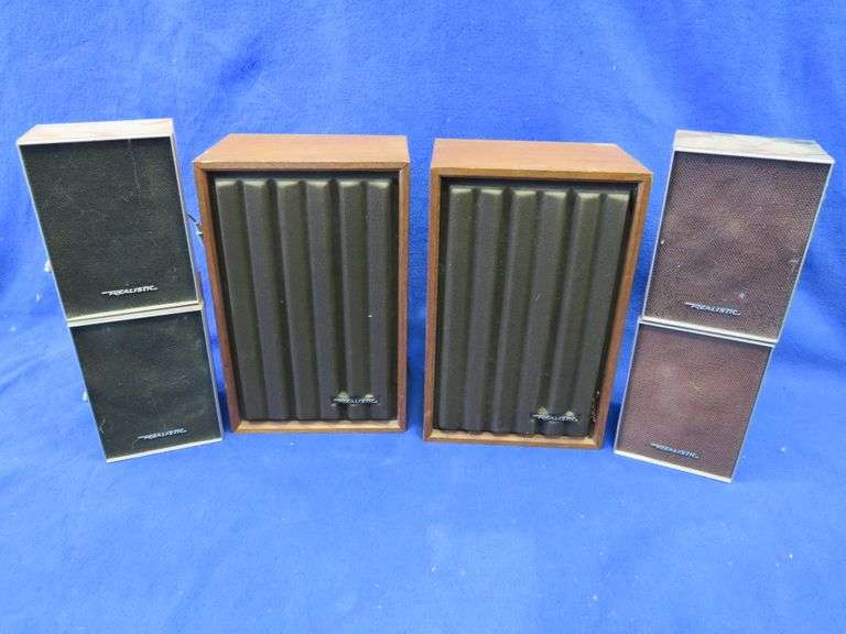 Welcome to the 1970's. Six Realistic speakers from Radio Shack. All ...