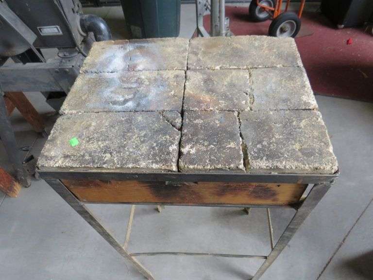 Brazing / Welding table with fire brick top 18" x 14" H: 37 1/2" - AAA ...