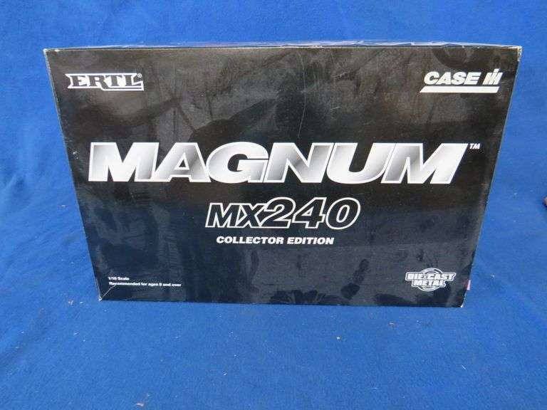 Never out of the box Ertl Magnum MX240 Case tractor - AAA Auction and ...