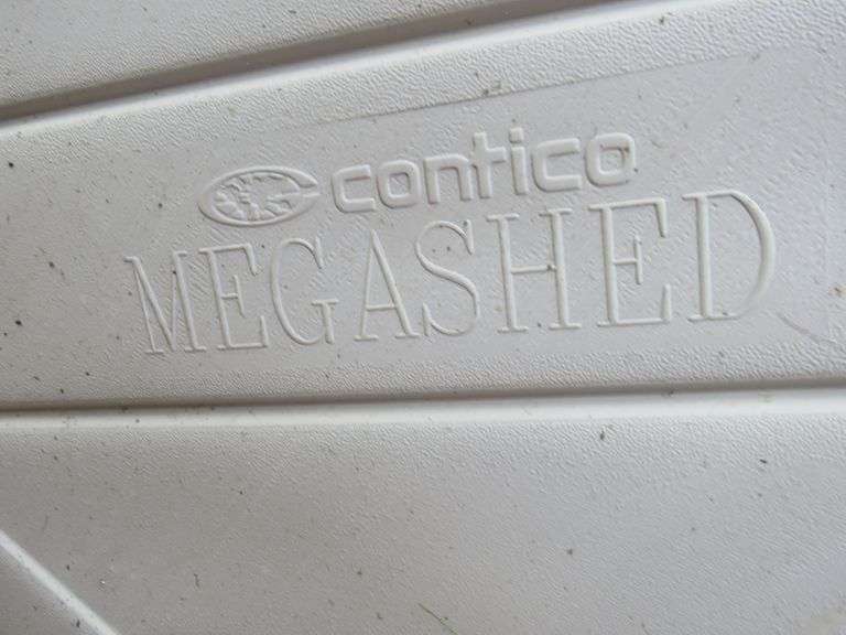 CONTICO Mega Shed: plastic storage shed H: 72" W: 50 D: 28" Some ...